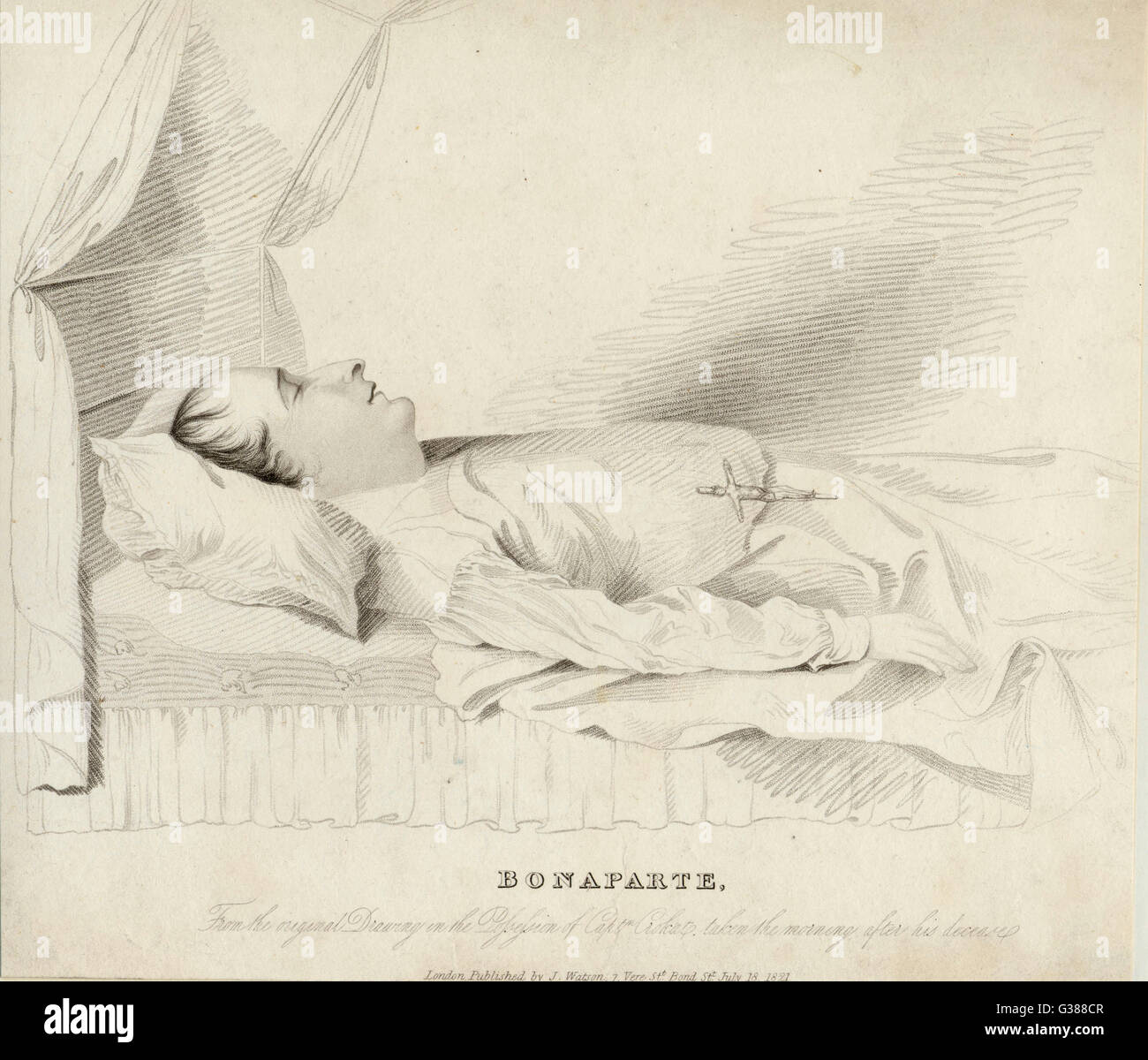 Napoleon i on his deathbed at st helena hi-res stock photography and ...