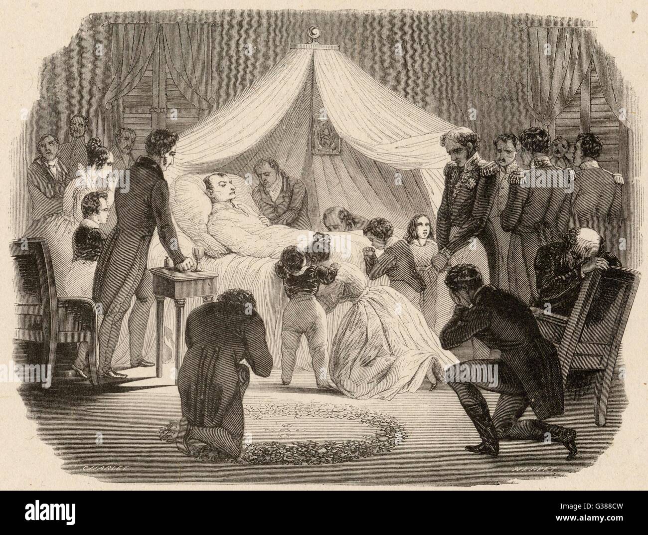 Napoleon on his deathbed hi-res stock photography and images - Alamy