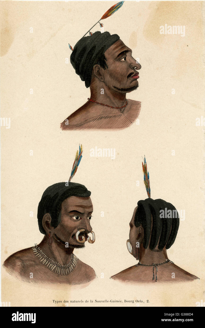 RACIAL/NEW GUINEA 3 MEN Stock Photo - Alamy