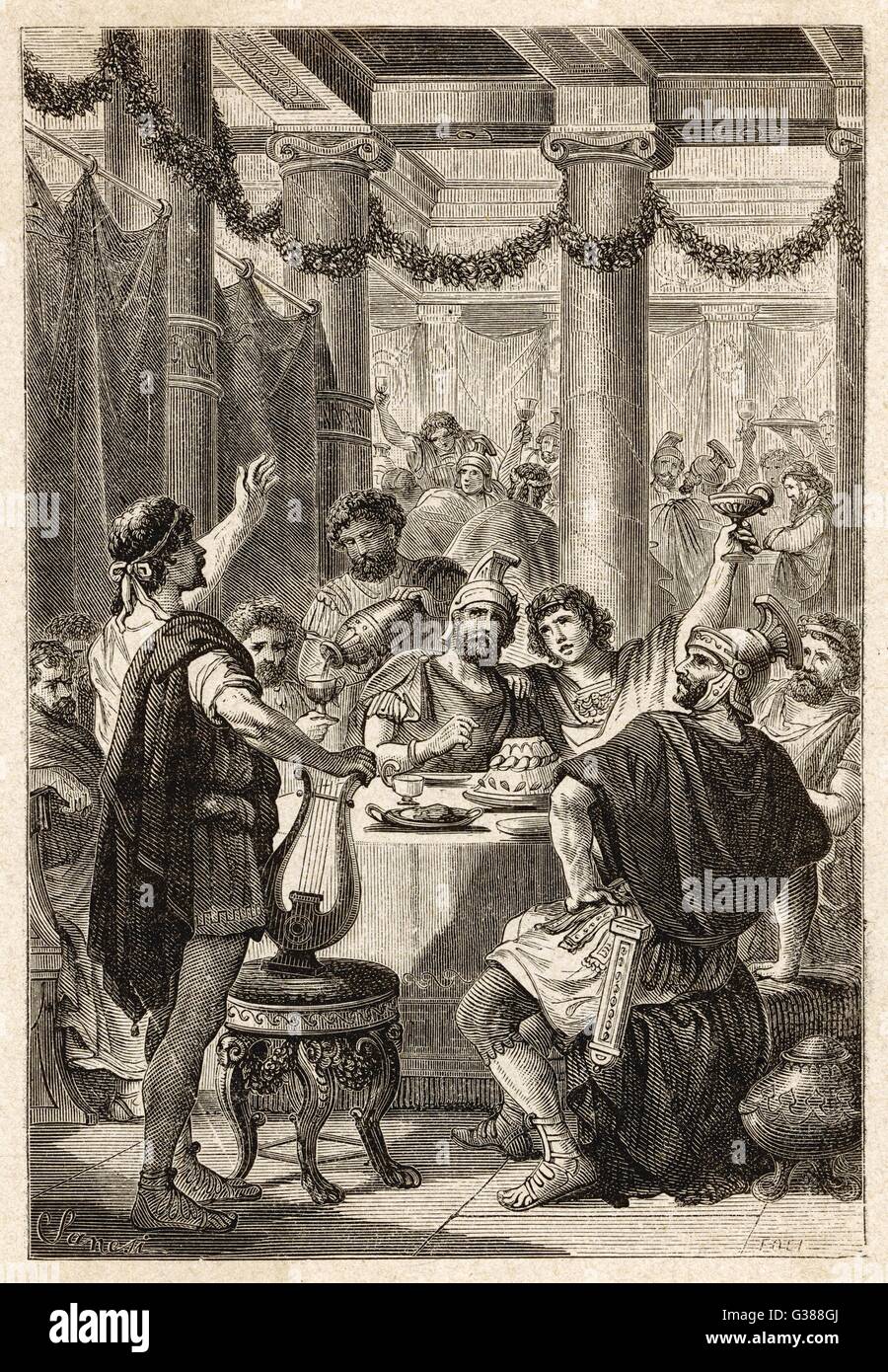 A Roman victory is celebrated with a splendid banquet Date: circa 100 ...
