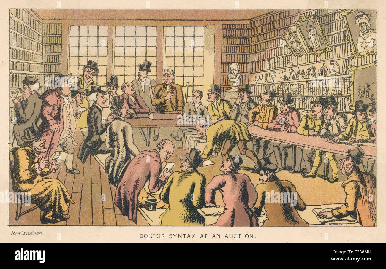 Dr syntax at an auction date hi-res stock photography and images - Alamy