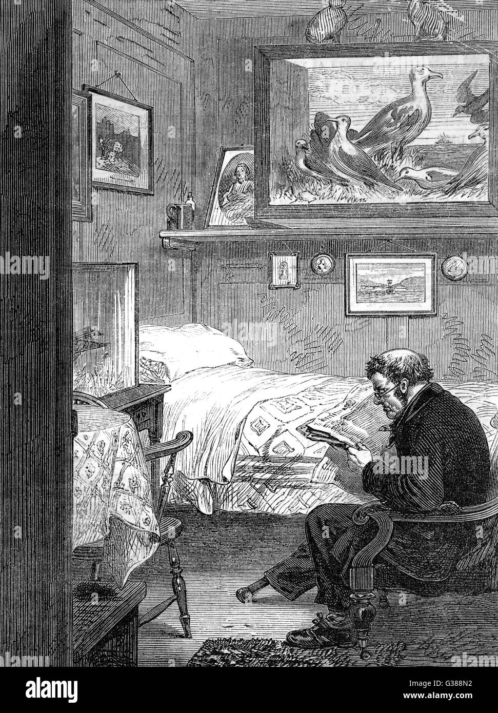 In room bedroom Black and White Stock Photos & Images - Alamy