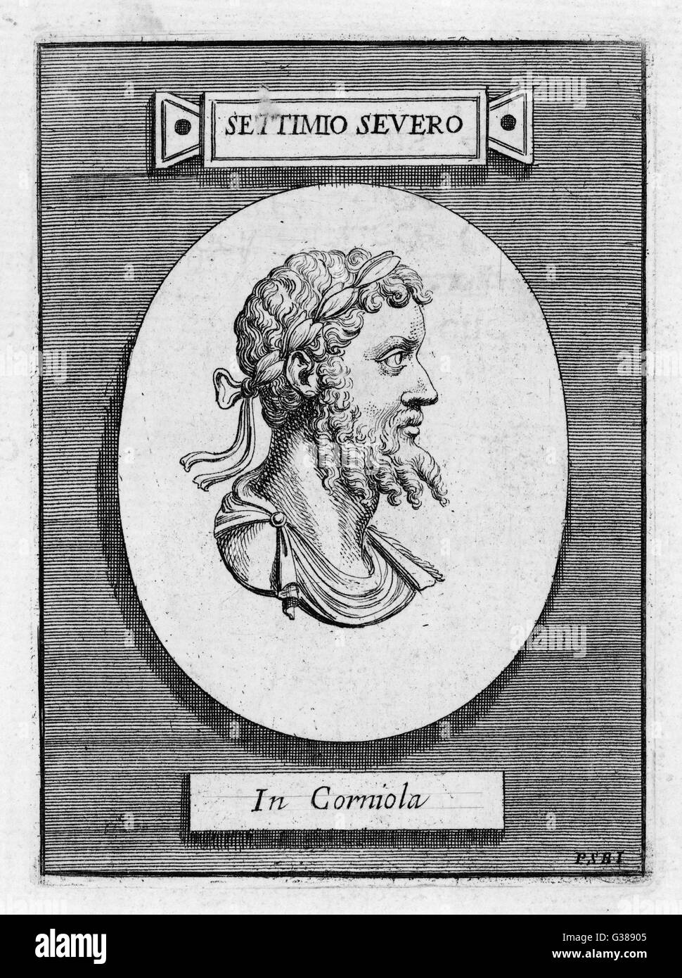 Lucius Septimus SEVERUS Roman emperor Date: 146 - 211 Stock Photo - Alamy