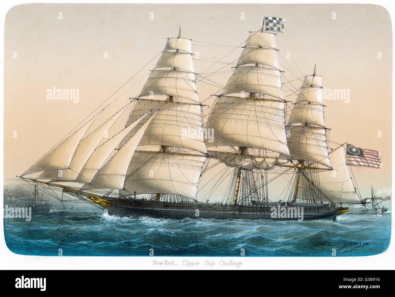 The american clipper ship challenge hi-res stock photography and images ...