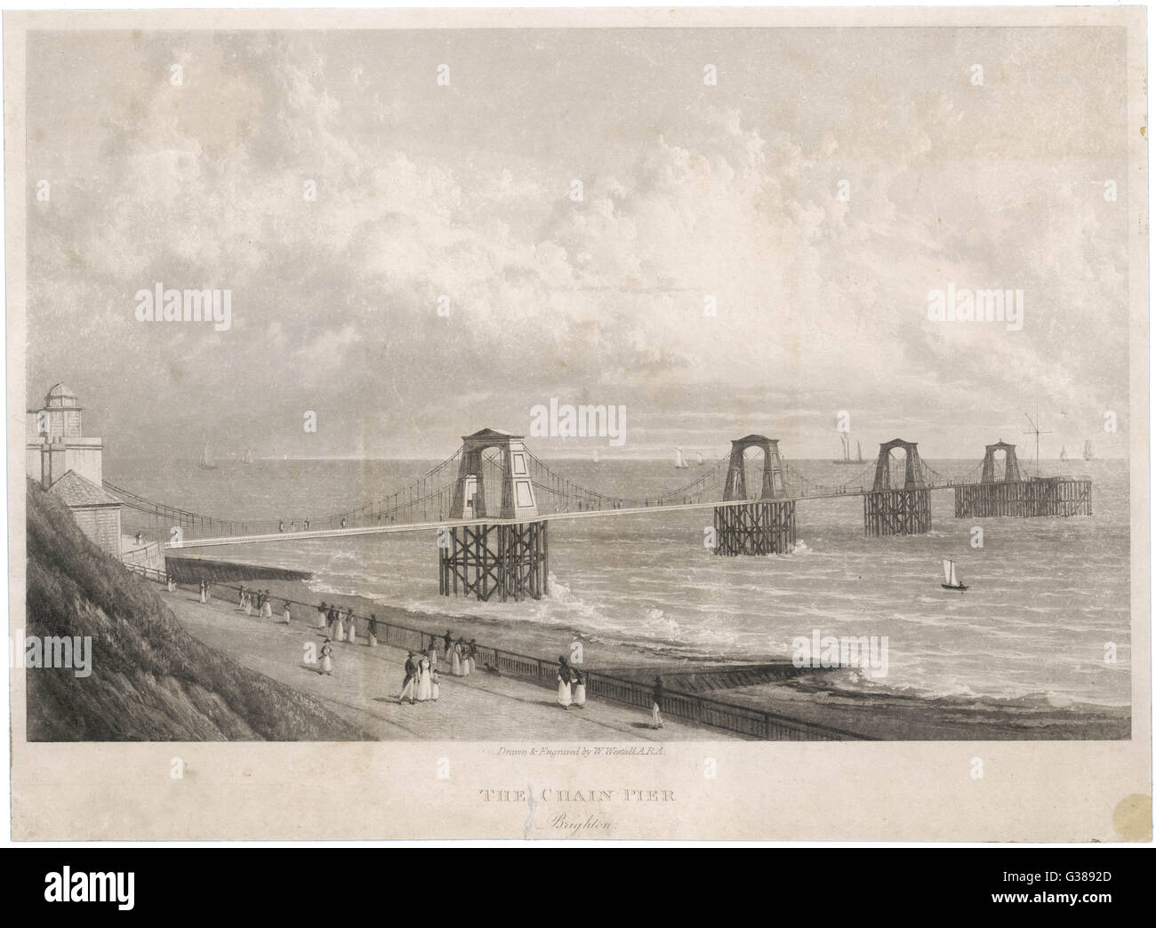 Brighton chain pier hi-res stock photography and images - Alamy