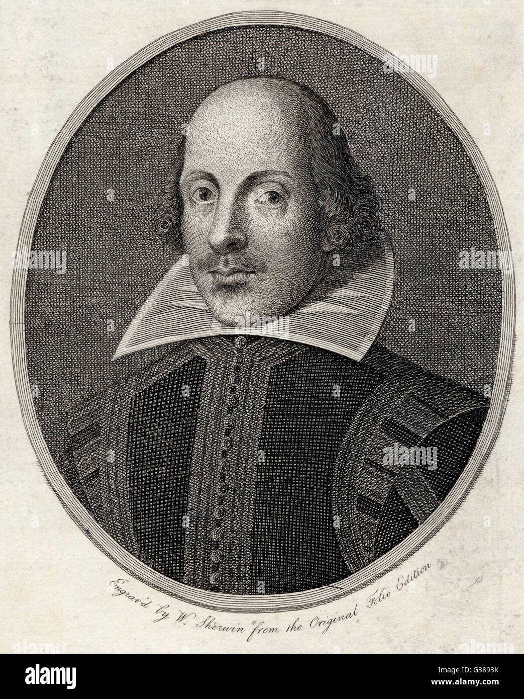 William shakespeare portrait droeshout hi-res stock photography and ...