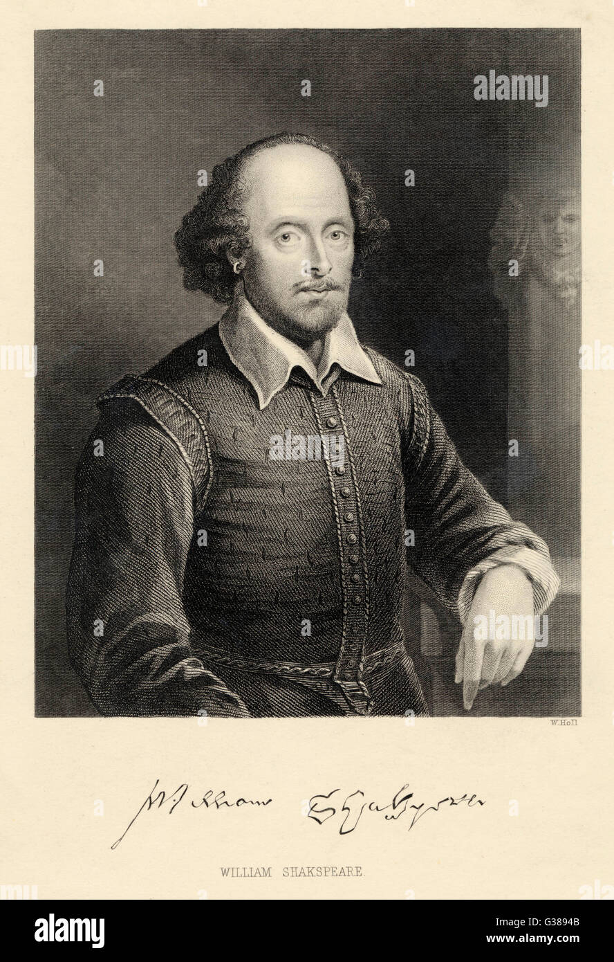 William shakespeare portrait signature hi-res stock photography and ...