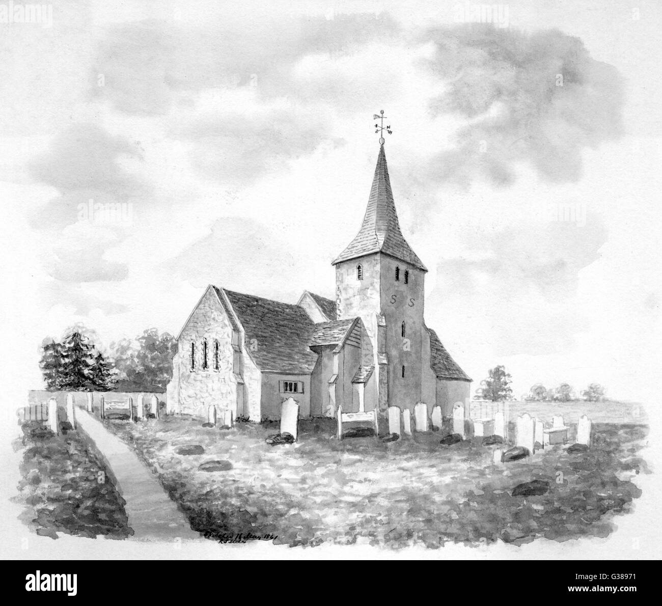 Chelsfield Church, Kent Stock Photo - Alamy