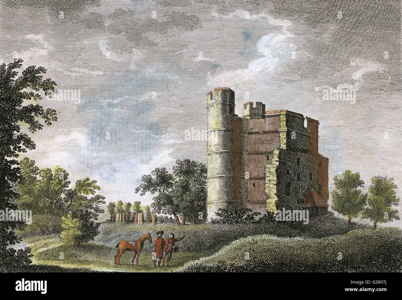 Donnington castle ruins hi-res stock photography and images - Alamy