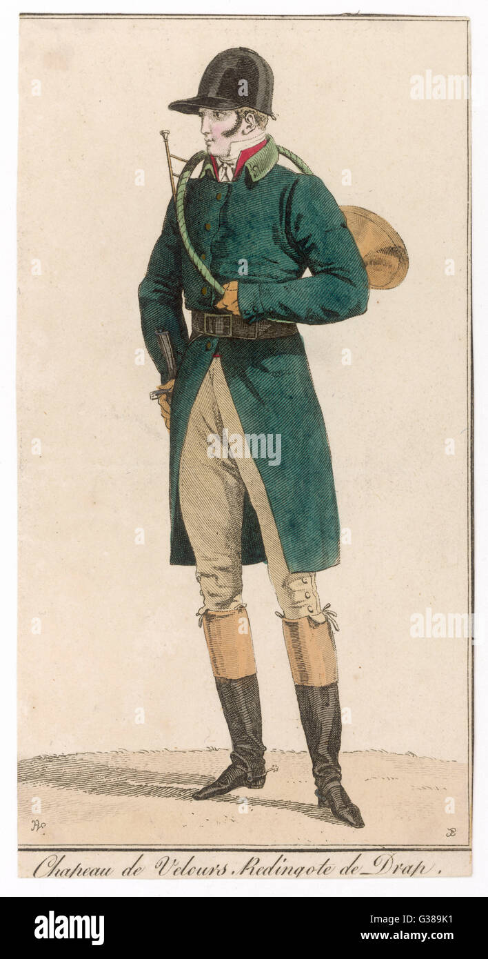 Hunting Dress 1813 Stock Photo - Alamy