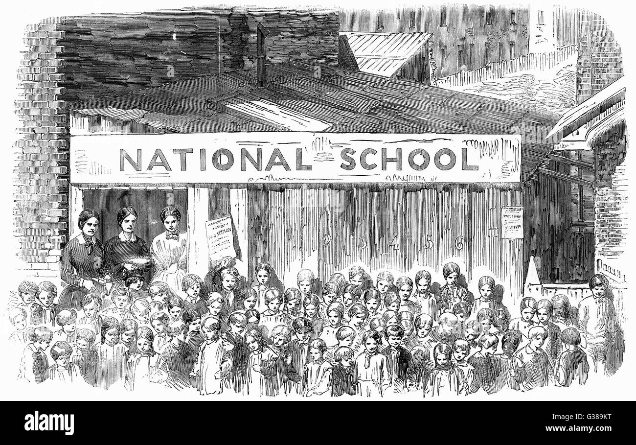 Children working on school Black and White Stock Photos & Images - Alamy