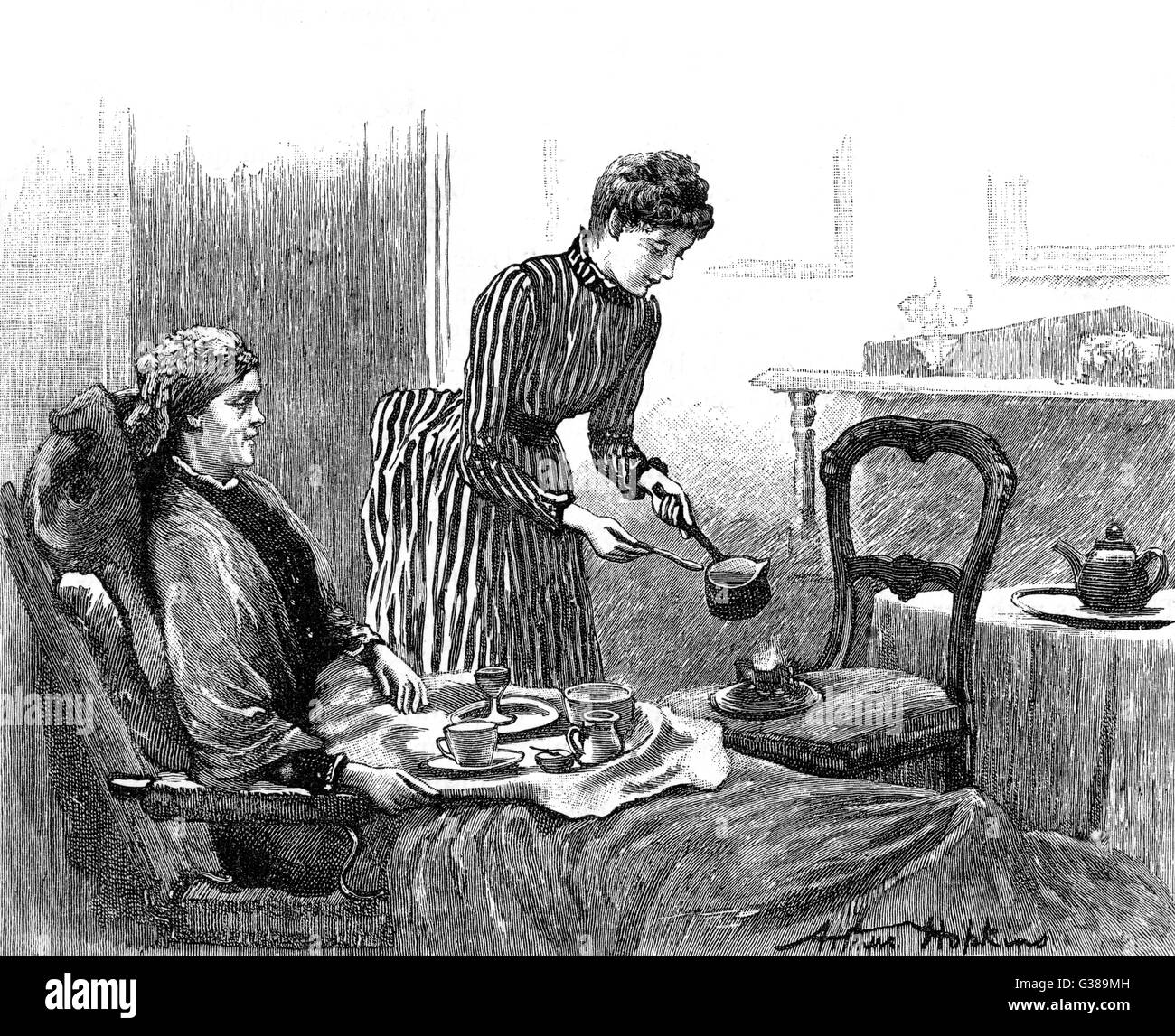 Young woman helping old lady date hi-res stock photography and images ...