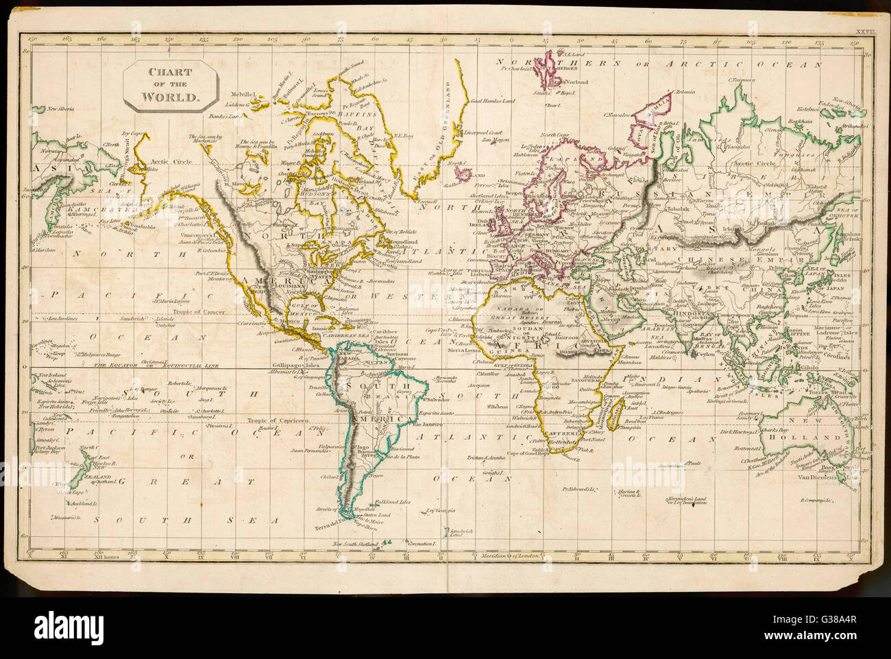 Maps - World - 1827 Stock Photo - Alamy