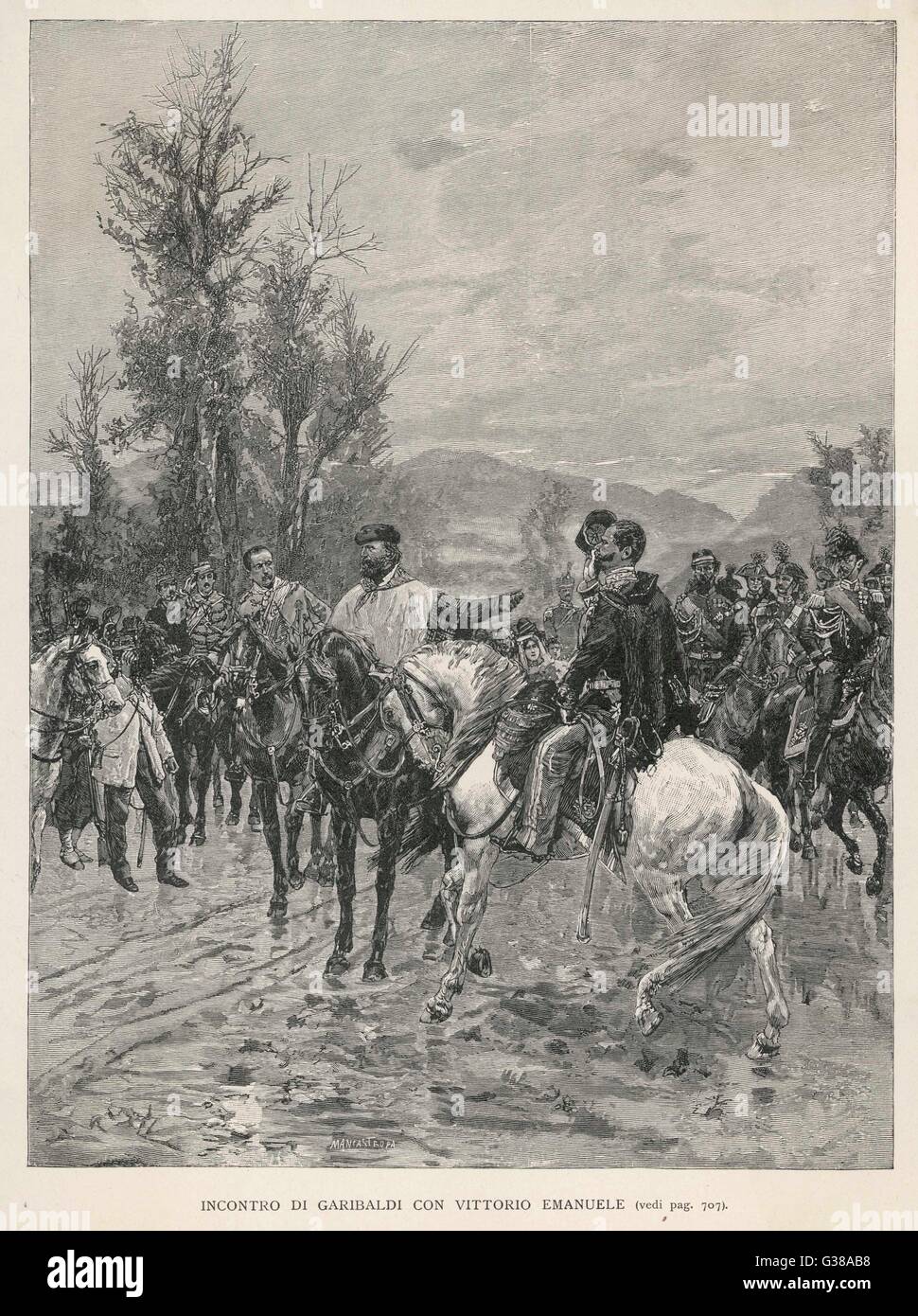 King vittorio emanuele ii and garibaldi hi-res stock photography and ...