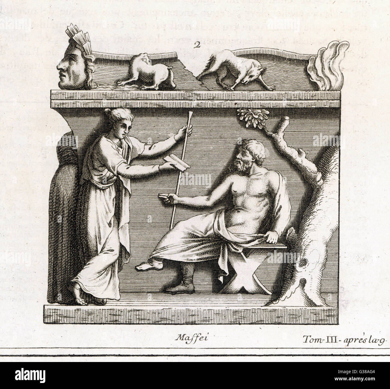 SOCRATES & XANTHIPPE (2 Stock Photo - Alamy