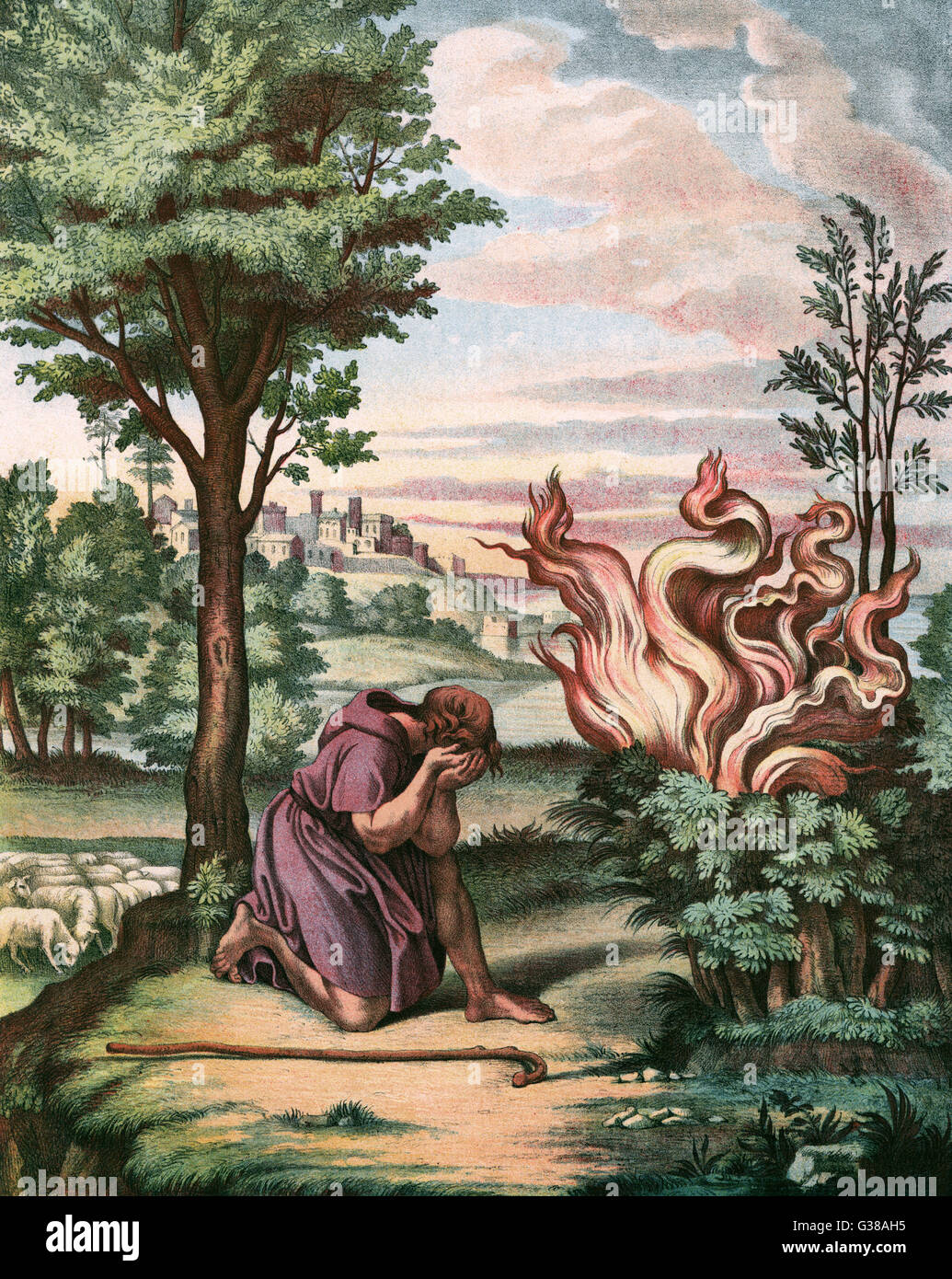 Moses and the burning bush High Resolution Stock Photography and Images ...