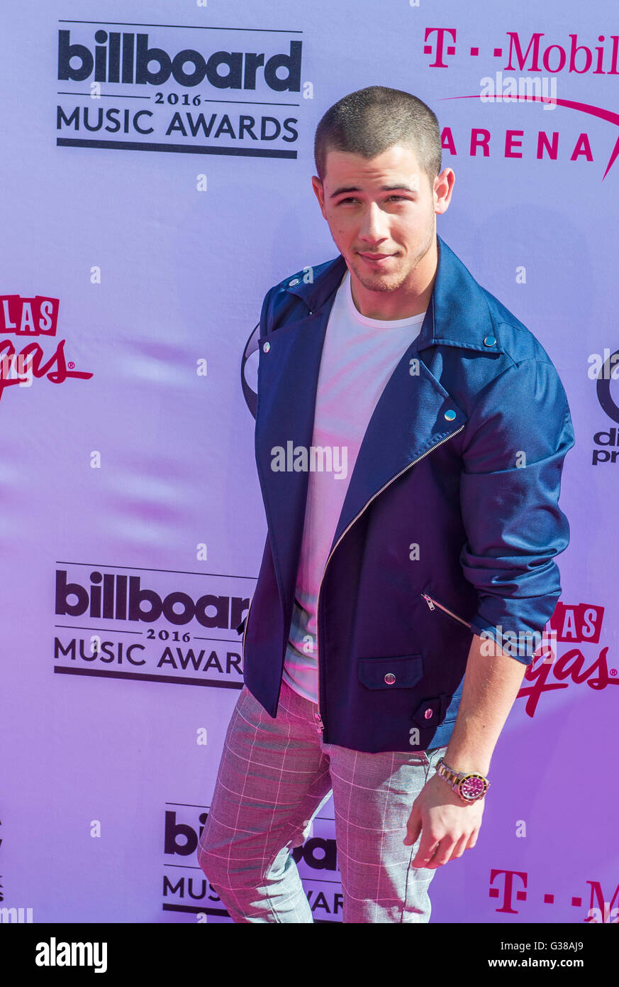 Recording artist Nick Jonas attends the 2016 Billboard Music Awards at ...