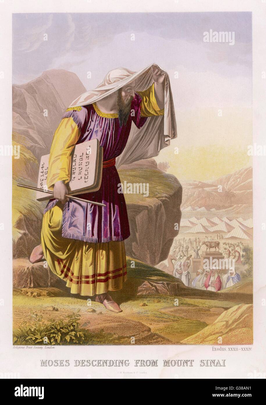 MOSES AND TABLETS Stock Photo - Alamy