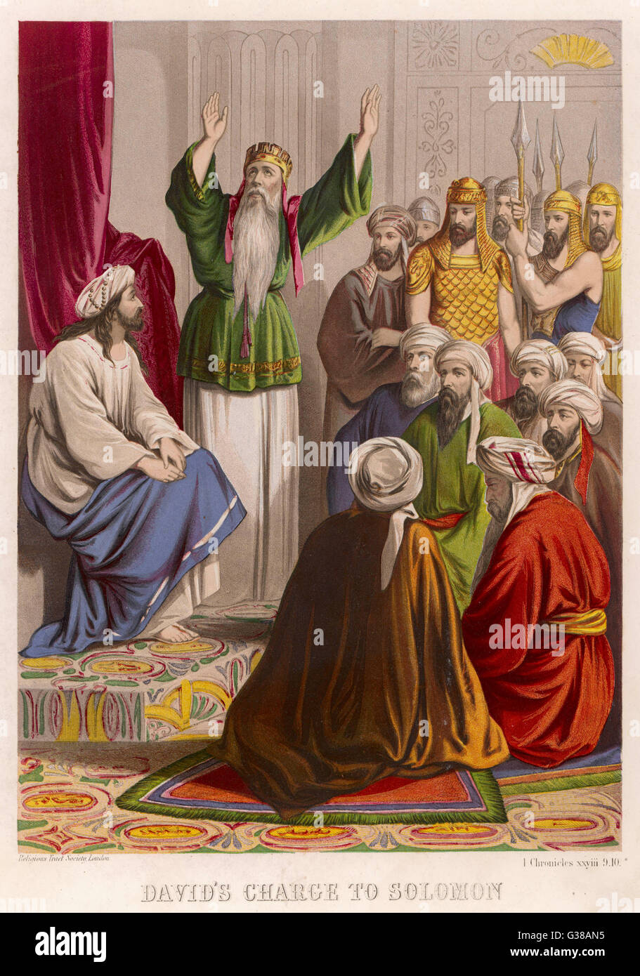 David chooses his younger son SOLOMON as his successor Stock Photo - Alamy