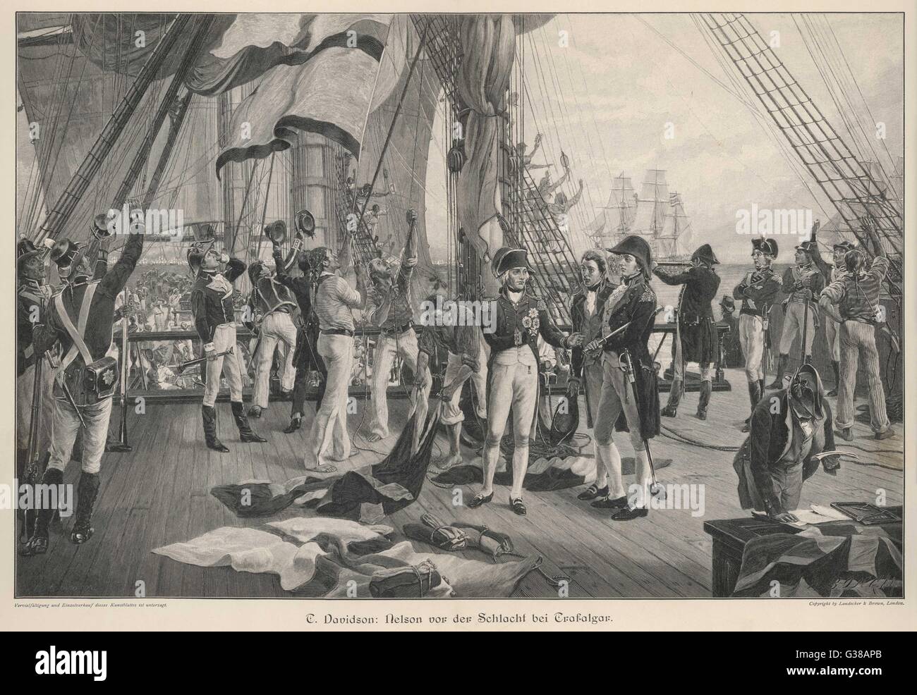 Nelson orders his famous signal hi-res stock photography and images - Alamy