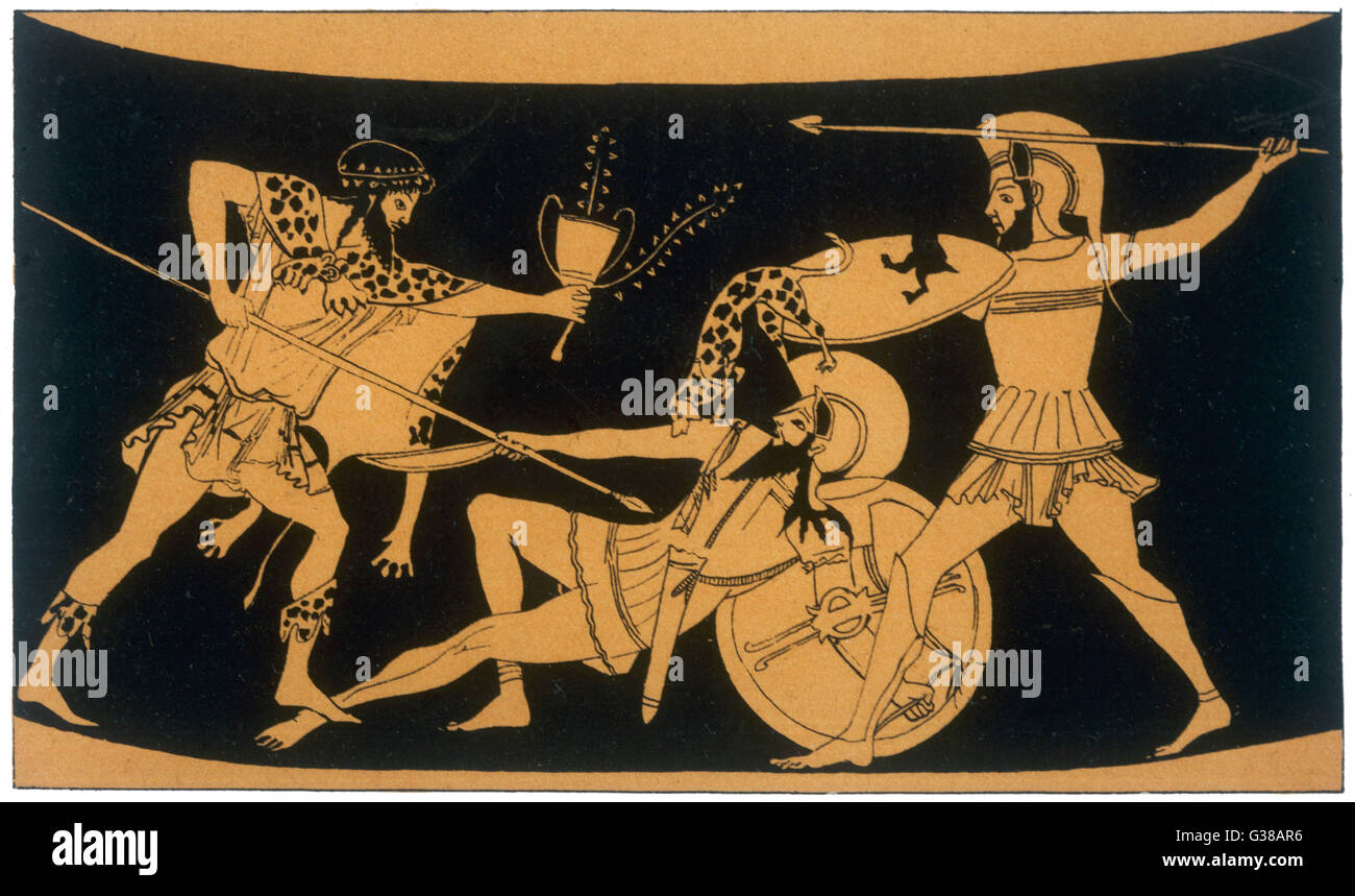 The Titans challenge the Gods for supremacy, but are defeated Stock ...