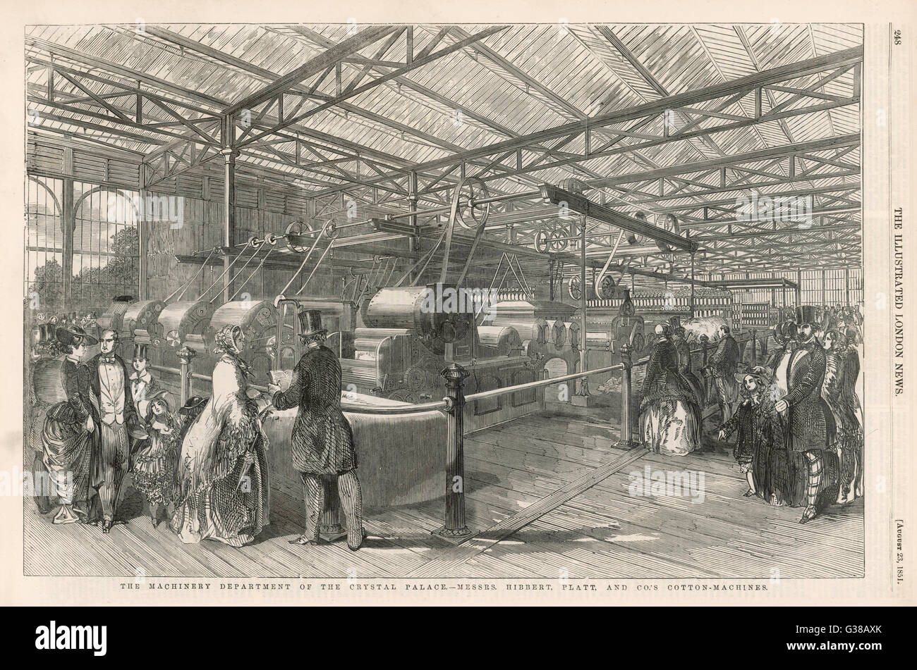 Machinery department at the Great Exhibition 1851 Stock Photo - Alamy