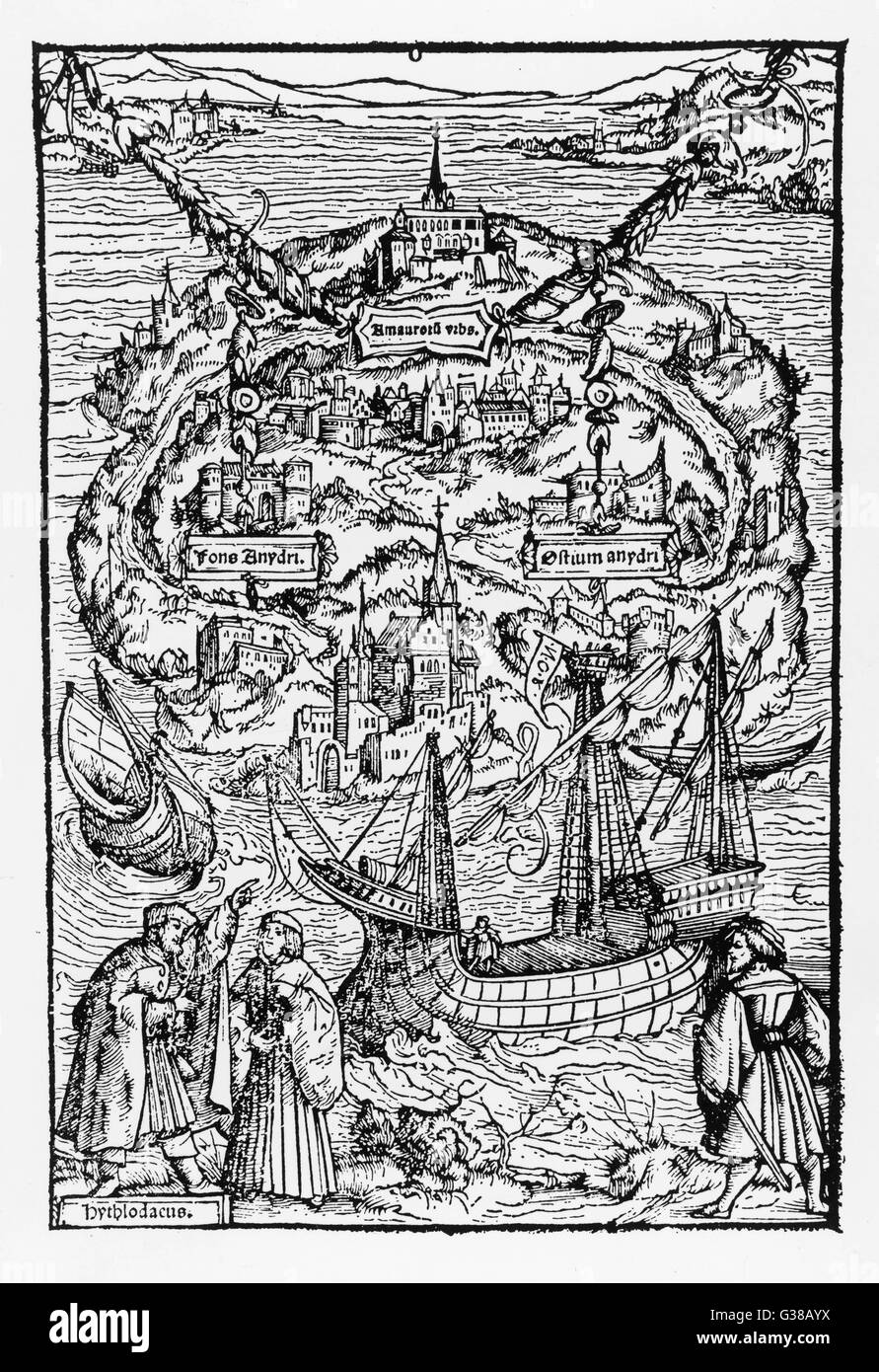 The imaginary island of UTOPIA, as described by Sir Thomas More Date ...