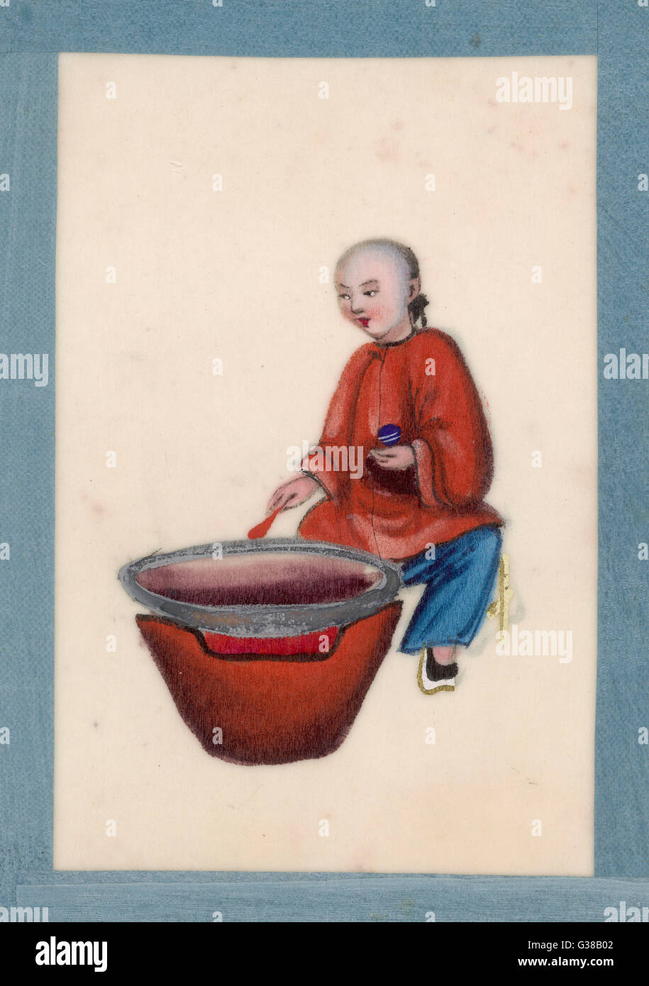 PREPARING THE OPIUM Stock Photo - Alamy