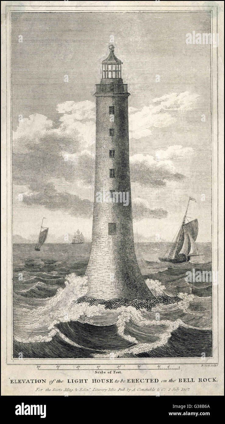 Lighthouse bell rock hi-res stock photography and images - Alamy