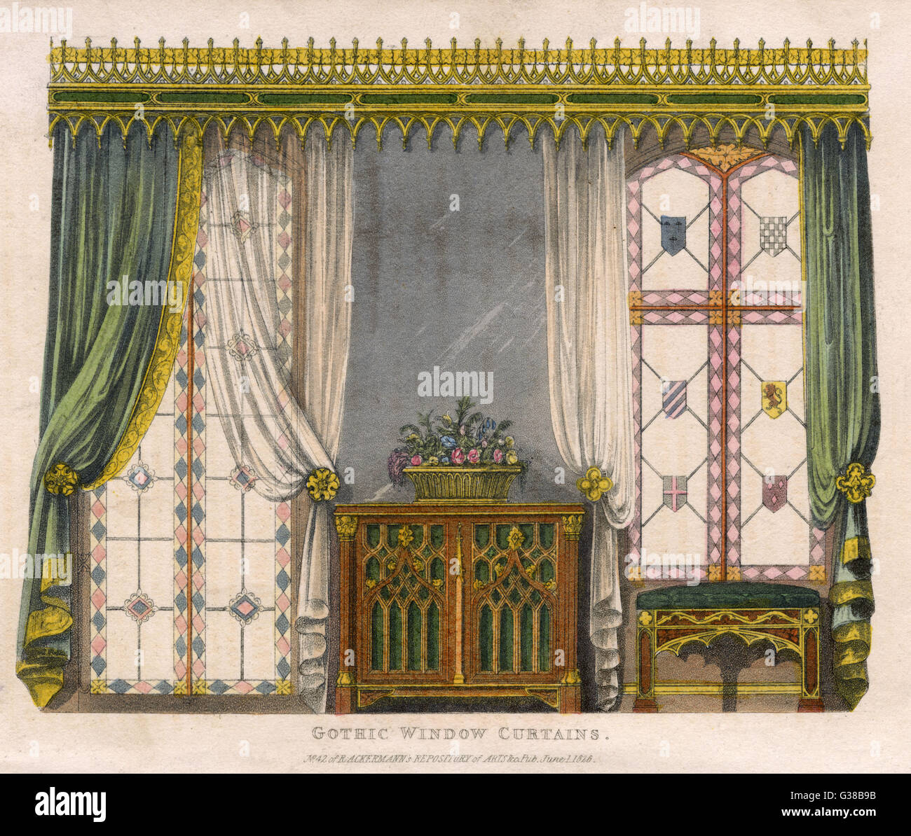 Gothic Curtains High Resolution Stock Photography and Images - Alamy
