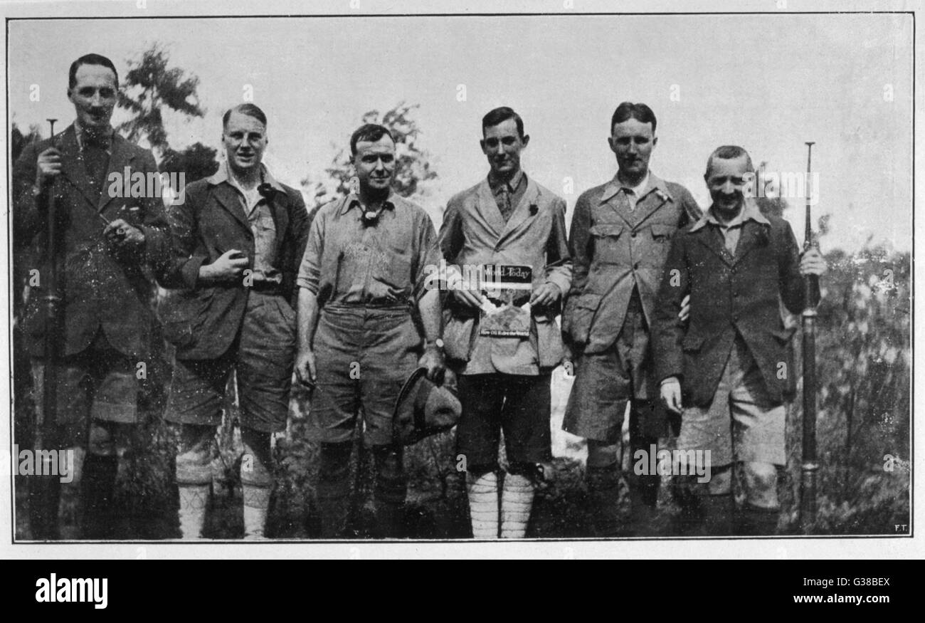 1924 EVEREST EXPEDITION Colonel Norton, the leader (3rd from left ...