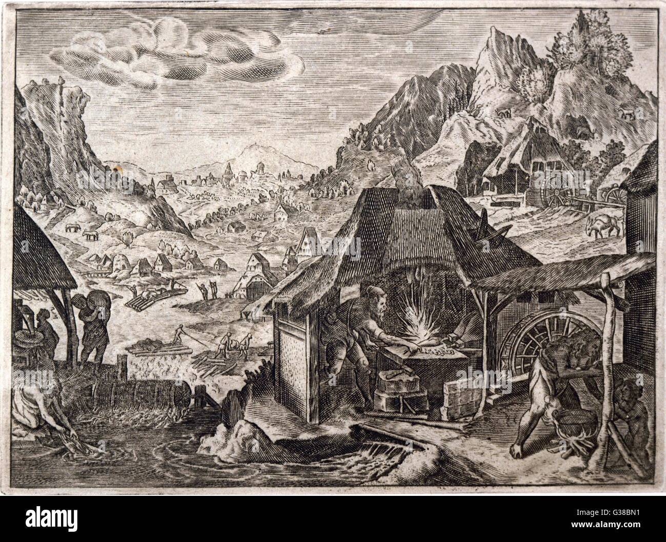 17th Century Smithy Stock Photo - Alamy