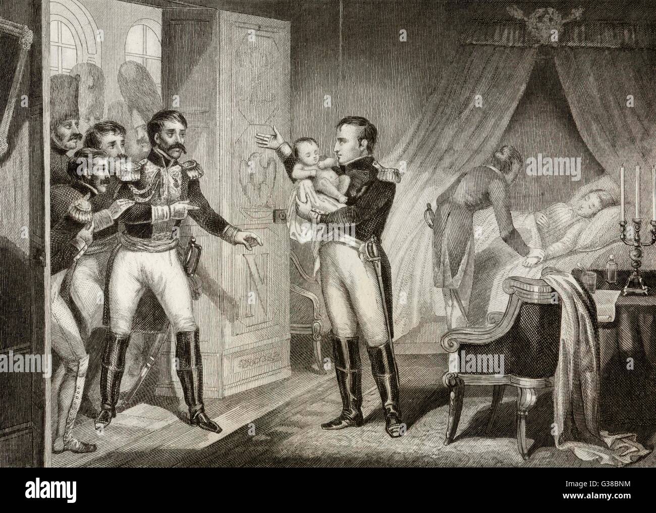 NAPOLEON A FATHER Stock Photo - Alamy