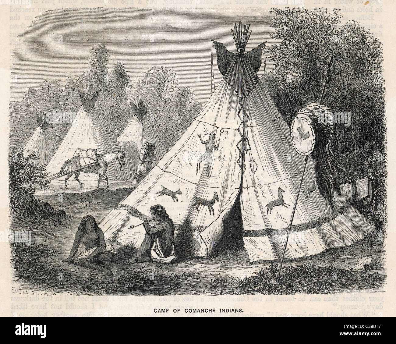 Native encampment of the ojibwa or cree hi-res stock photography and ...