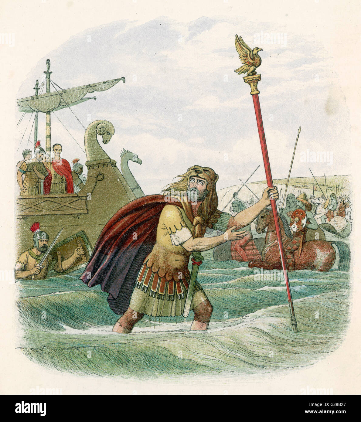 CAESAR INVADES 55 BC Stock Photo - Alamy