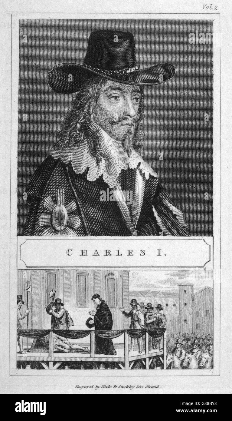 Charles i and execution Black and White Stock Photos & Images - Alamy