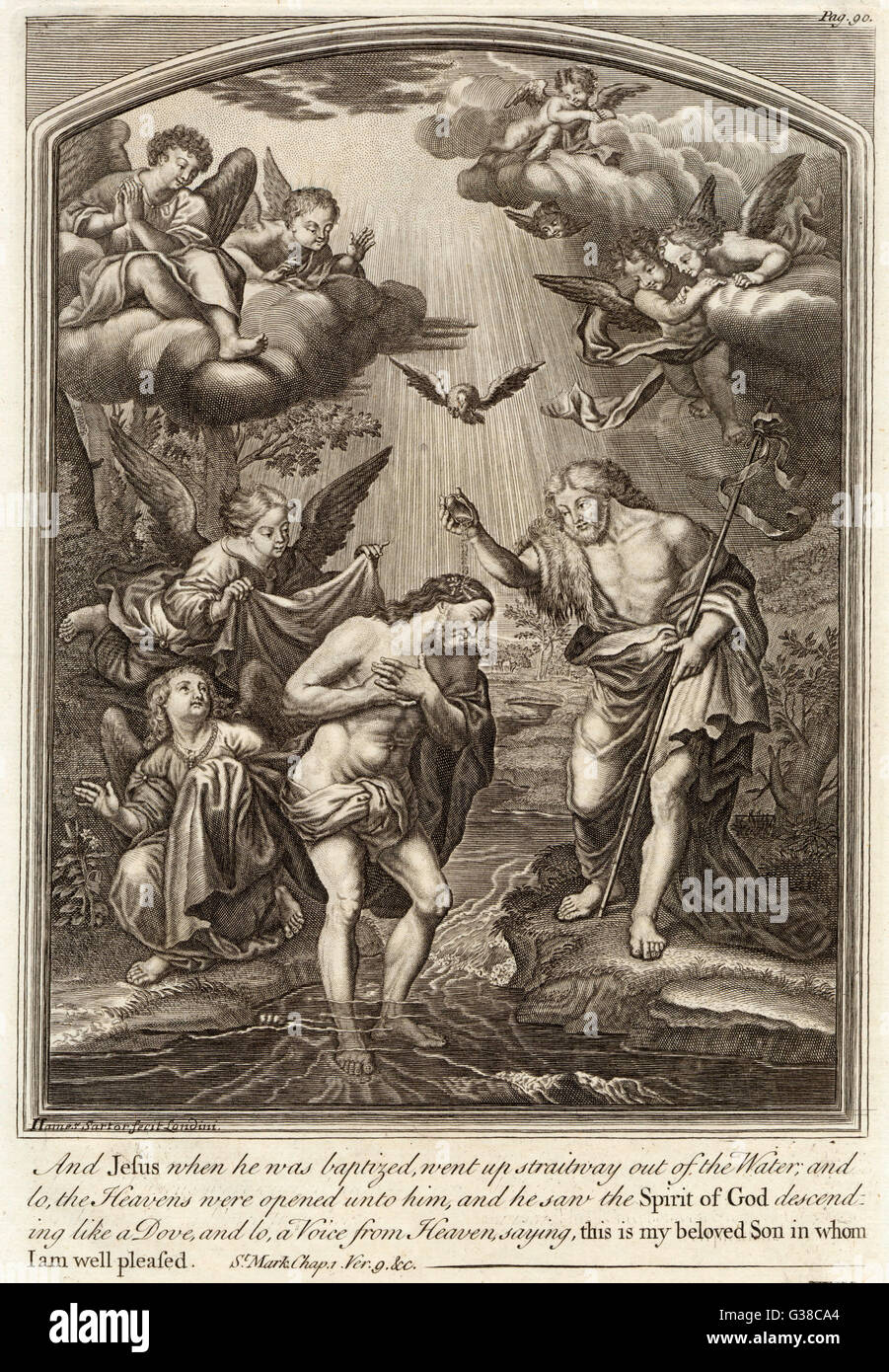 Jesus baptism dove hi-res stock photography and images - Alamy