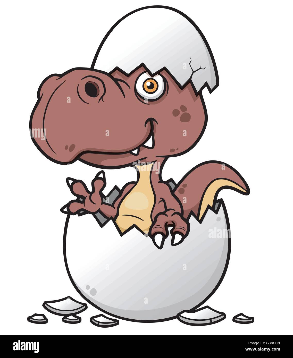 Vector illustration of Cartoon Dinosaur baby Stock Vector Image & Art ...