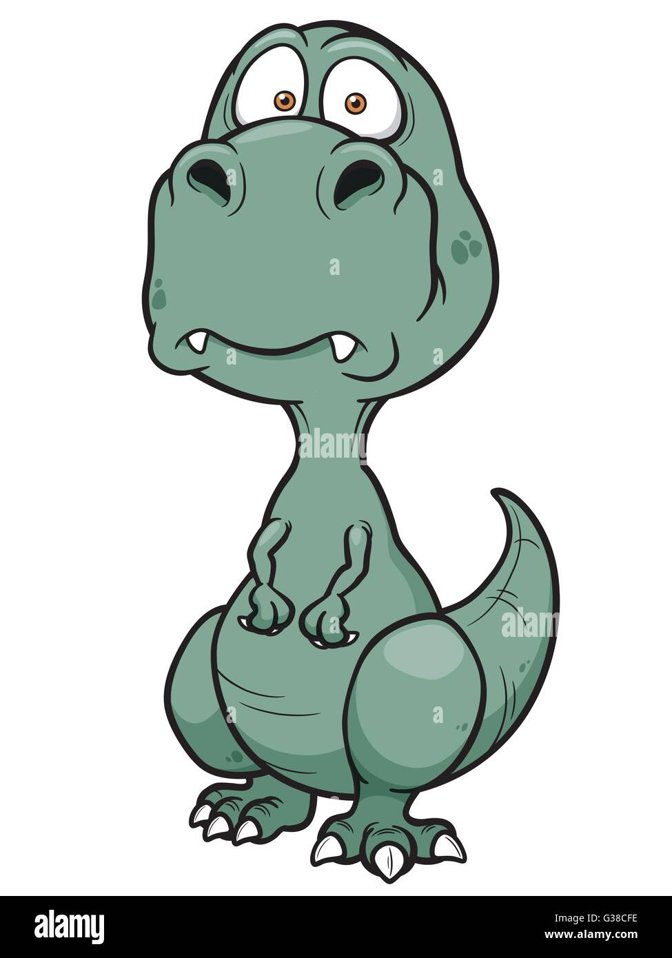 Vector illustration of Cartoon Dinosaur Stock Vector Image & Art - Alamy