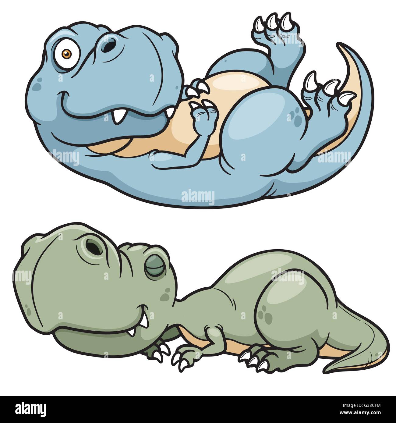 Vector illustration of Cartoon Dinosaur sleeping Stock Vector Image ...