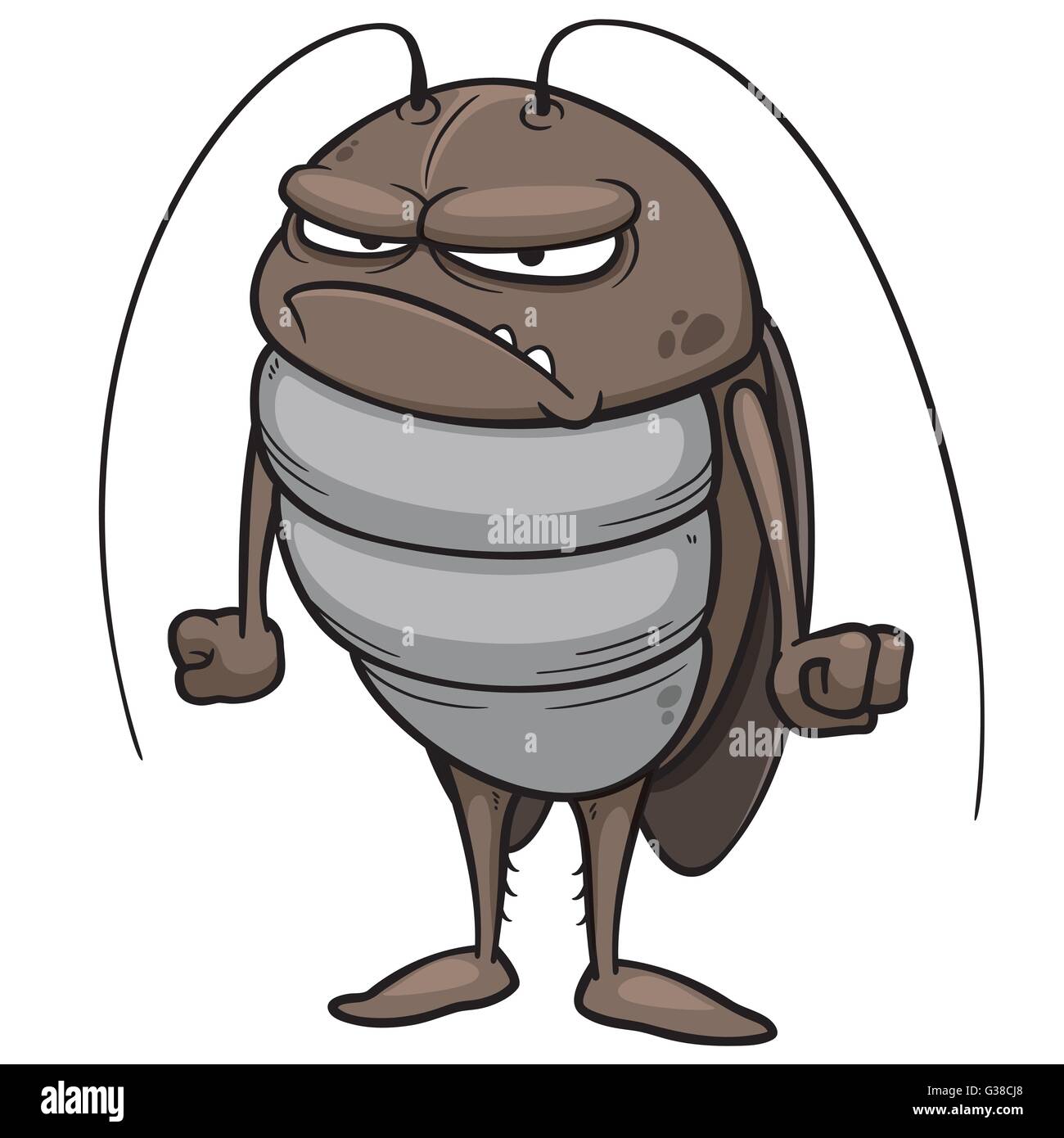 Vector illustration of Cartoon Cockroach Stock Vector Image & Art - Alamy