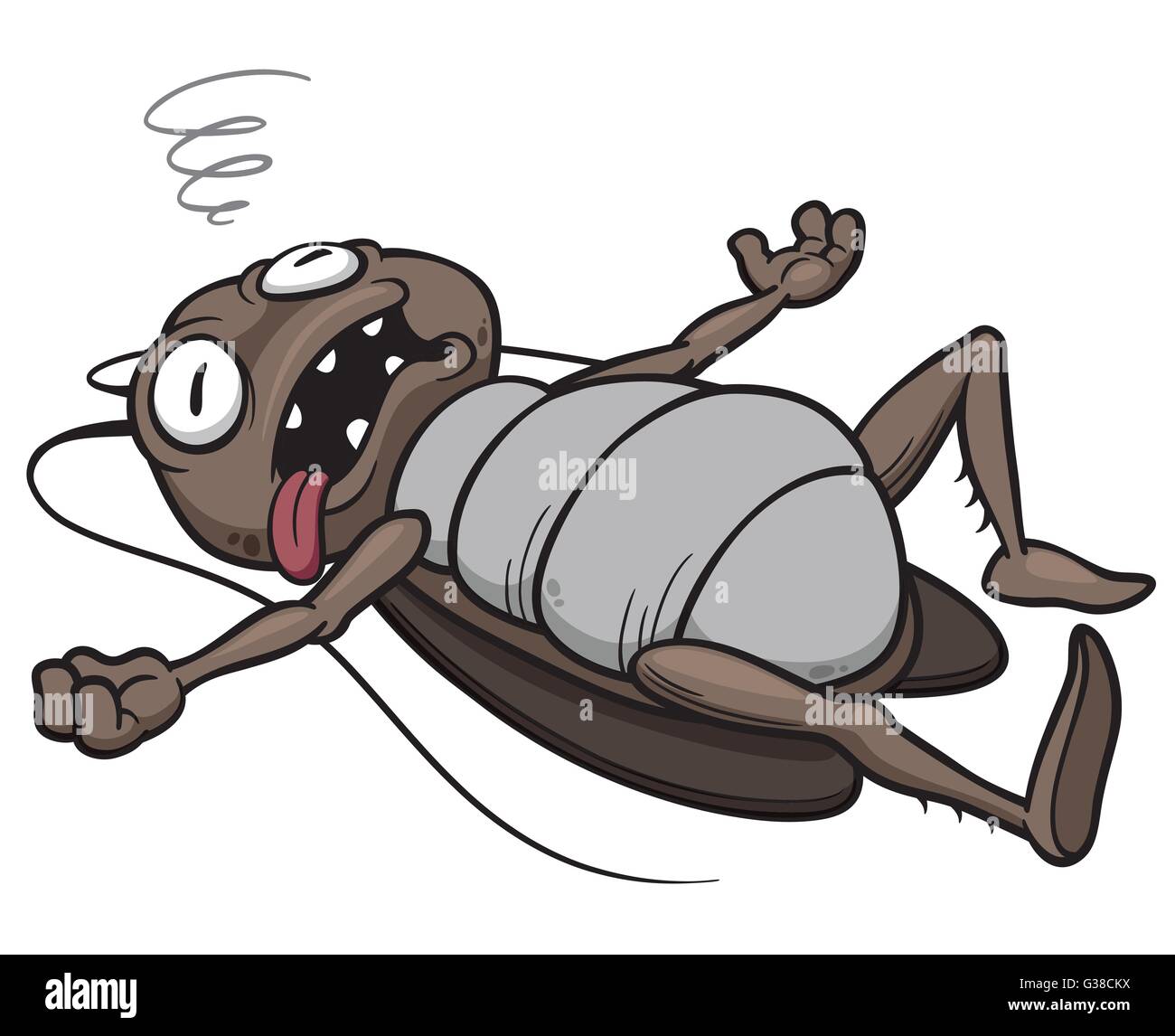 Vector illustration of Cartoon Cockroach Stock Vector Image & Art - Alamy