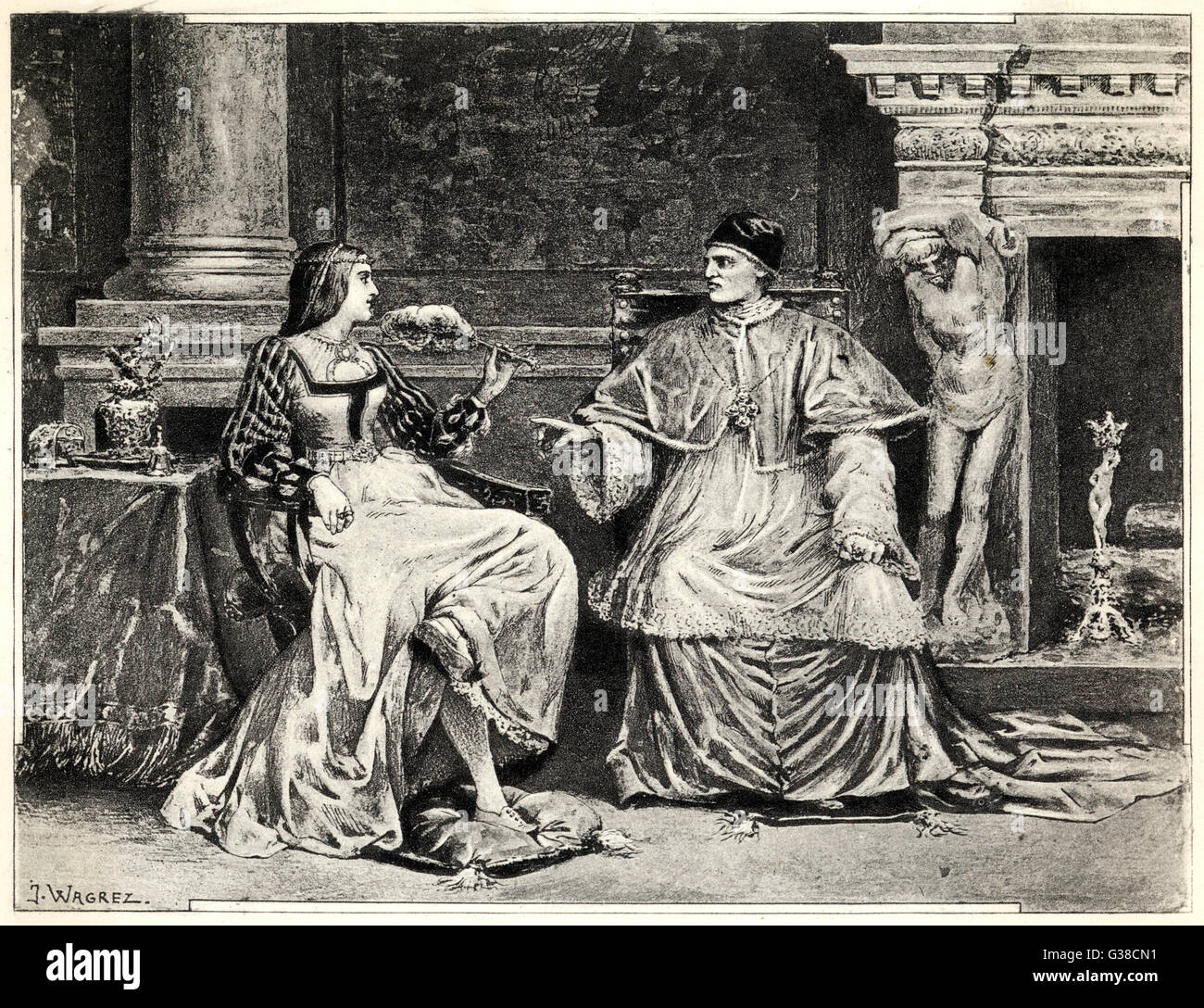 Lucrezia Borgia Duchess Of Ferrara With Alexander Vi Date 1480