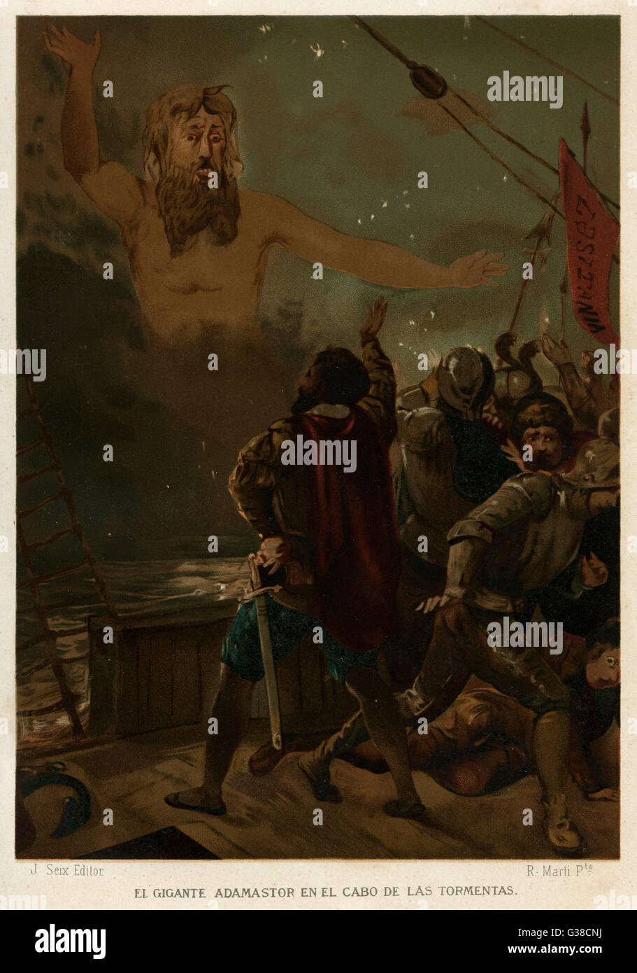 ADAMASTOR AND GAMA Stock Photo - Alamy