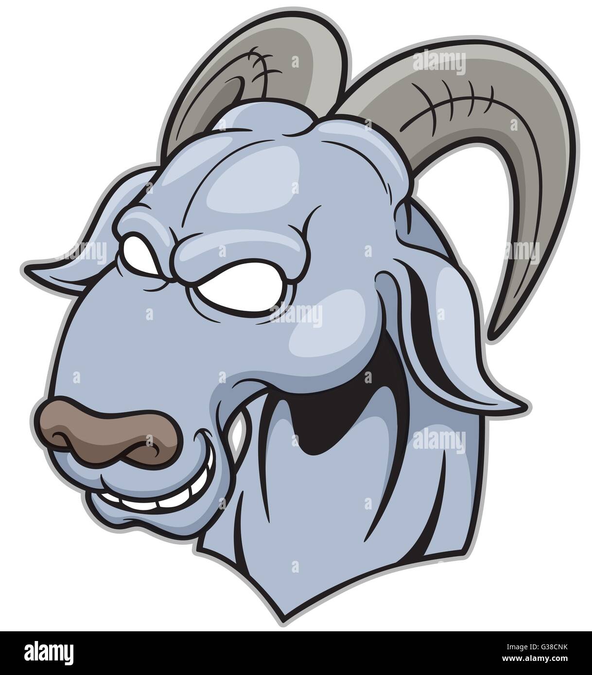 Friendly goat head vector hi-res stock photography and images - Alamy