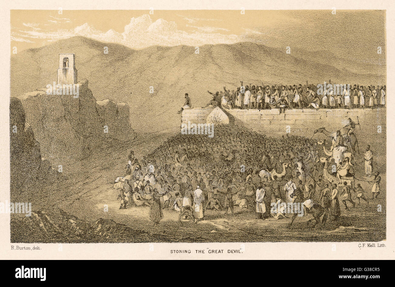 Stoning the Great Devil Stock Photo - Alamy