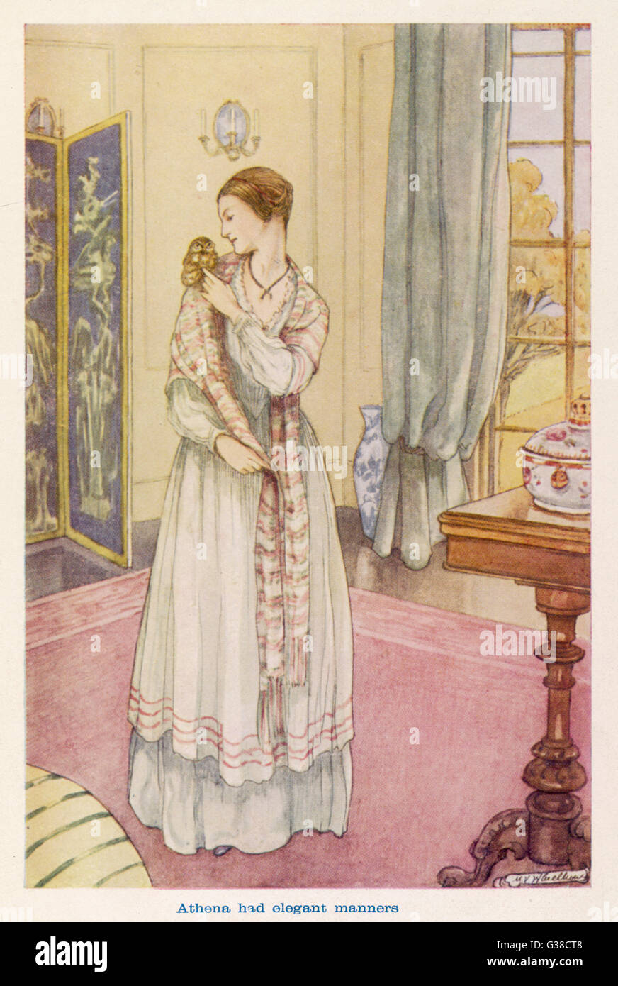 NIGHTINGALE & OWL Stock Photo - Alamy