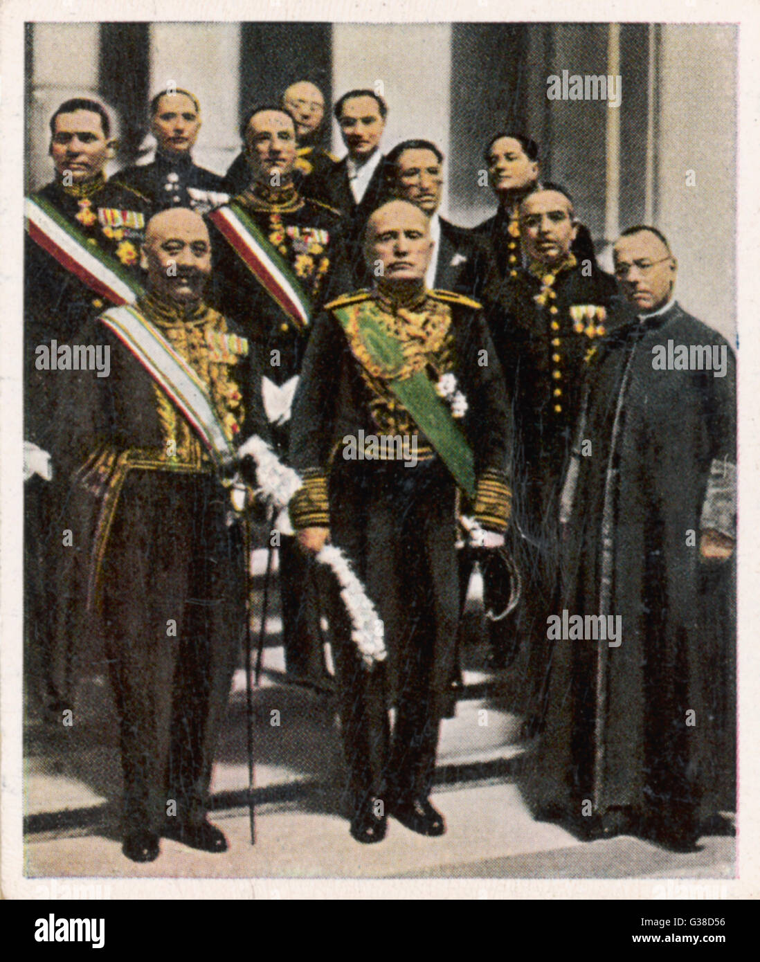 Mussolini at the vatican hi-res stock photography and images - Alamy