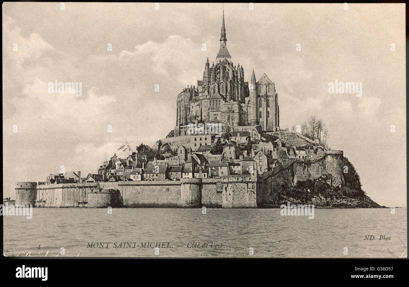 MONT ST MICHEL / CARD 1 Stock Photo - Alamy