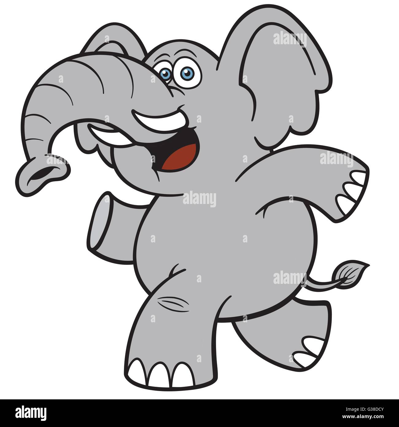 Elephant cartoon hi-res stock photography and images - Alamy